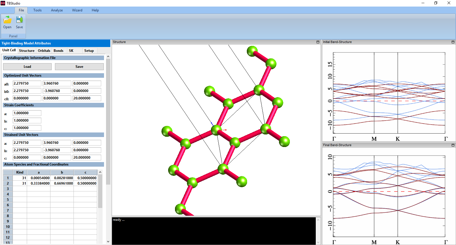 ScreenShots - Tight-Binding Studio